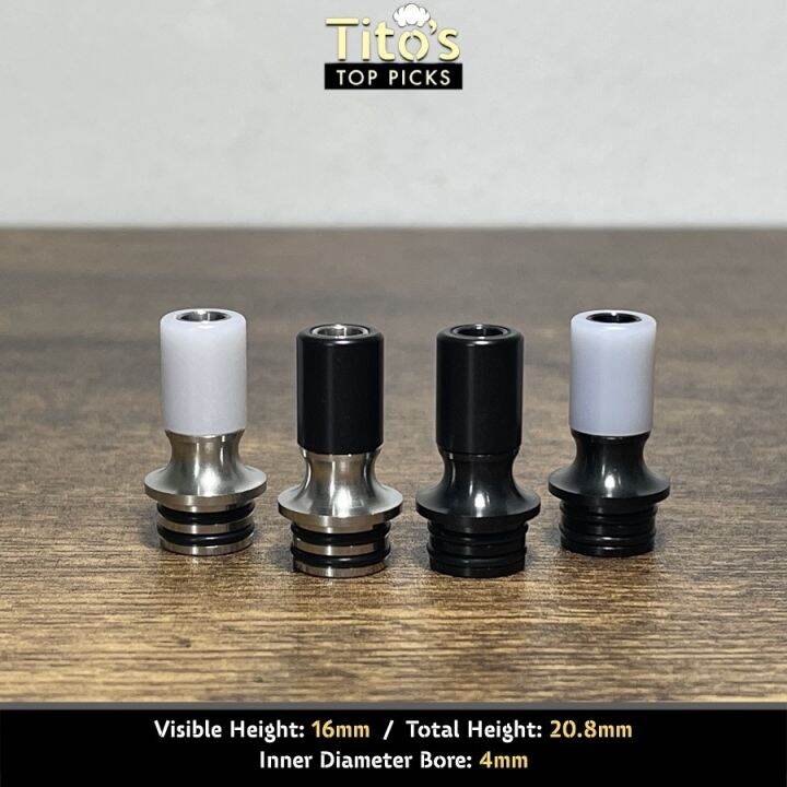 Ivant inspired 510 Stainless Steel Delrin Drip Tip | Lazada PH