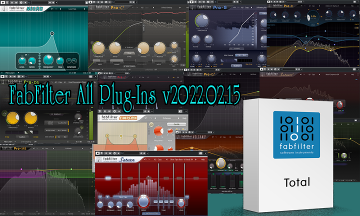 FabFilter Total Bundle 2022 FULLKEY 32/64 Bitชุดปลั๊กอิน ปรับแต่งระดับมืออาชีพพร้อมวีดีโอวิธี ...