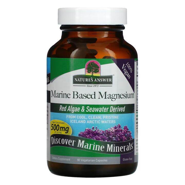 [PRE-ORDER] NATURE'S ANSWER MARINE BASED MAGNESIUM 250MG 90 VEG ...