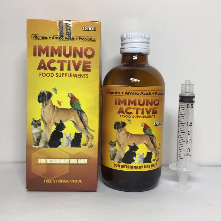 [VET SUPPORT] ( 120mL ) Immuno Active Food Supplements for Dog & Cat ...