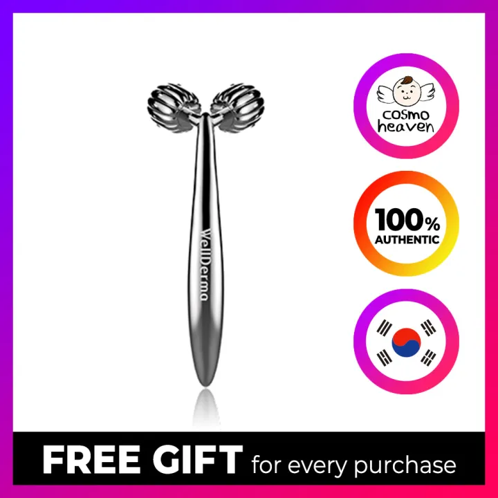 WellDerma Face Lifting Roller Dark Silver 1pcs | Lazada PH