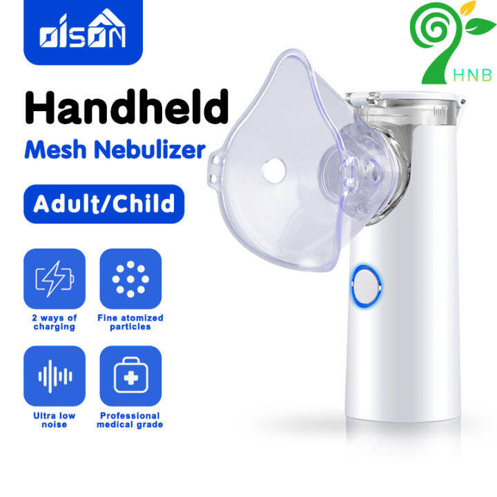 HNB Portable Handheld Mesh Nebulizer Ultrasonic Spray Mini Inhaler ... HNB Portable Handheld Mesh Nebulizer Ultrasonic Spray Mini Inhaler ...