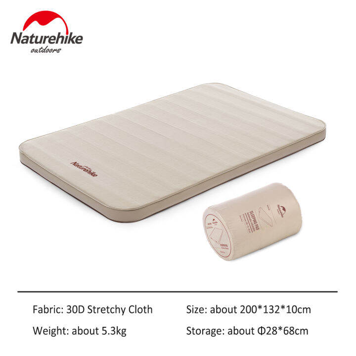 Naturehike แกลมปิ้ง10ซม. ฟองน้ำหนาอัตโนมัติที่นอนพองเบาะรองนอน200*132*10ซม. 30D ผ้ายืดเงียบ ...