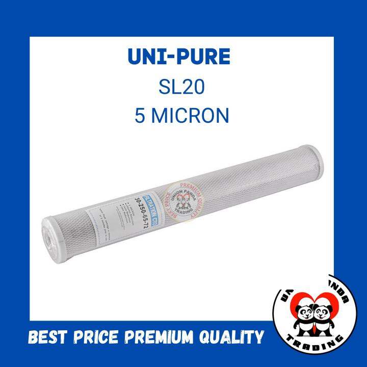 UNI-PURE 20SL Carbon Block Filter Coconut Activated Carbon Filtration ...
