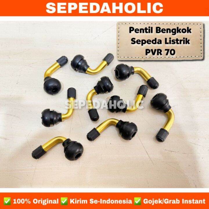 Pentil Tubeless Ban Sepeda Listrik Bengkok PVR 70 | Lazada Indonesia