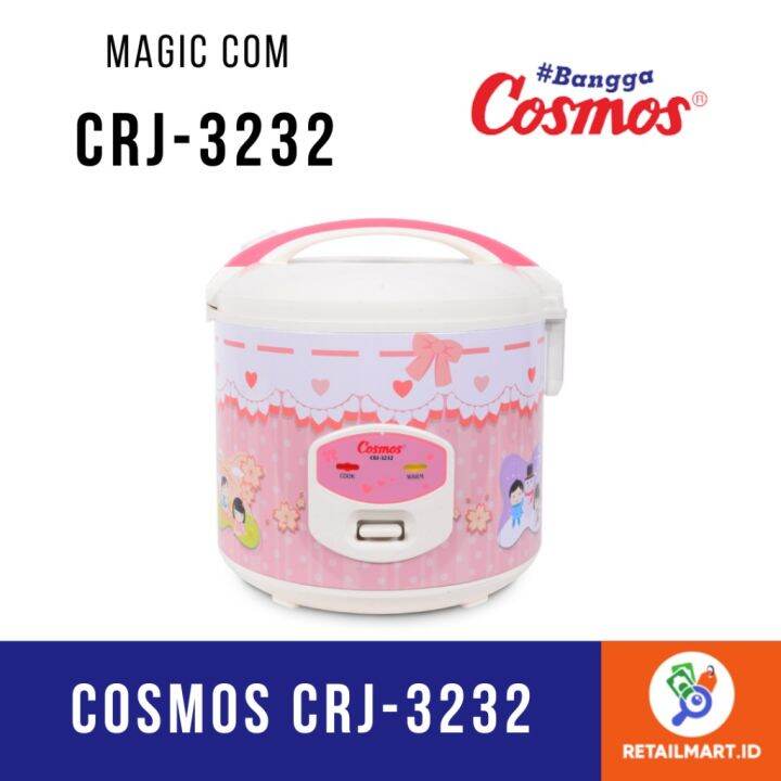 COSMOS CRJ-3232 RICE COOKER / MAGIC COM 3 IN 1 2 LITER ANTI LENGKET ...