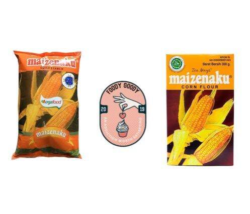 Bahan adonan kue dan roti tepung pati jagung / corn strach maizenaku ...