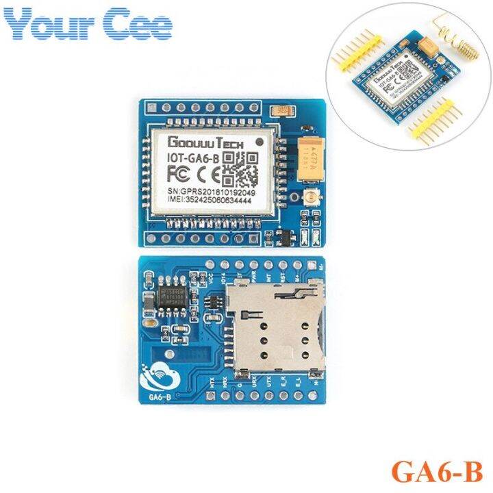 Mini A6 GPRS GSM Module GA6 B Wireless Extension Module SMS Voice Development Board With Antenna ...