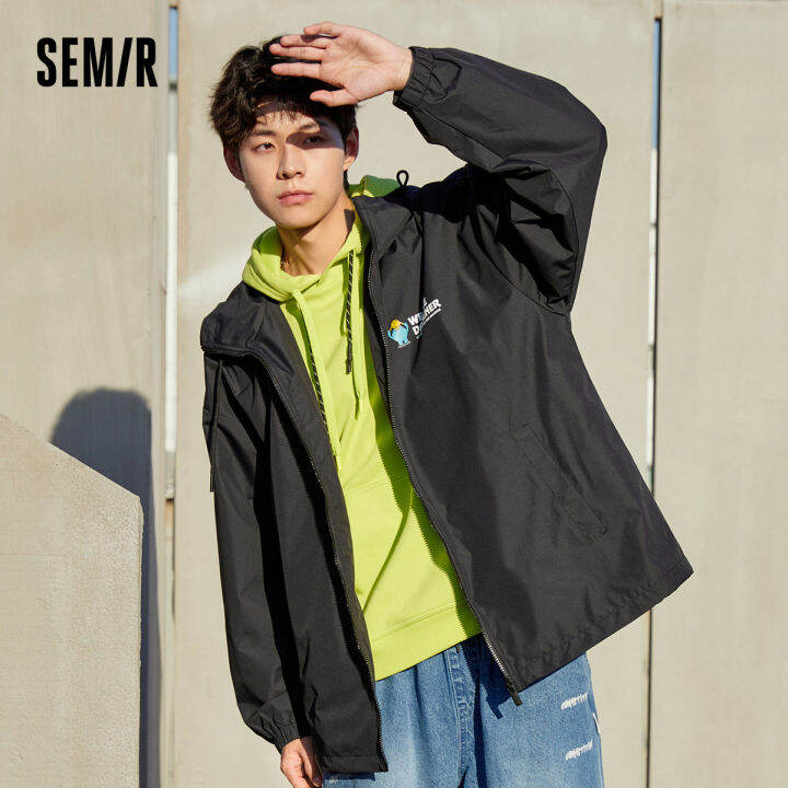 Semir เสื้อผู้ชาย2021ฤดูใบไม้ผลิใหม่สไตล์เกาหลีเครื่องมือลมแจ็คเก็ต ...