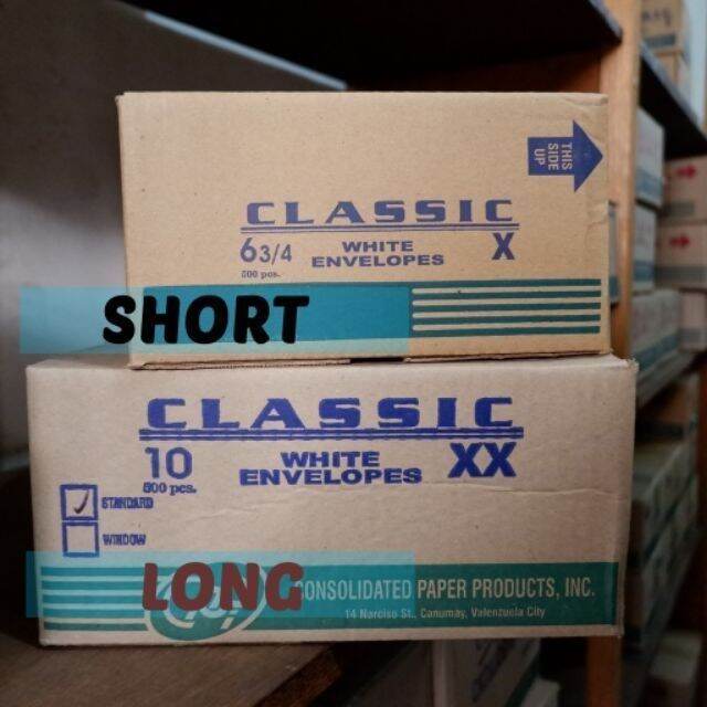 white envelope, ordinary mail long and short | Lazada PH