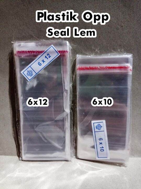 Plastik Opp Seal Lem 6x10 6x12 Plastic Wrap Kemasan Aksesoris Bening ...