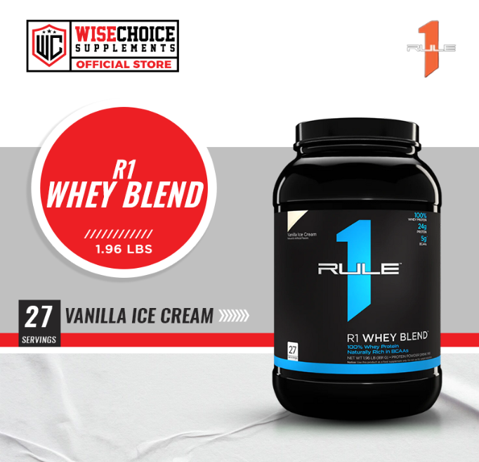 RULE 1 R1 WHEY BLEND 2 LBS VANILLA ICE CREAM FLAVOR | Lazada PH