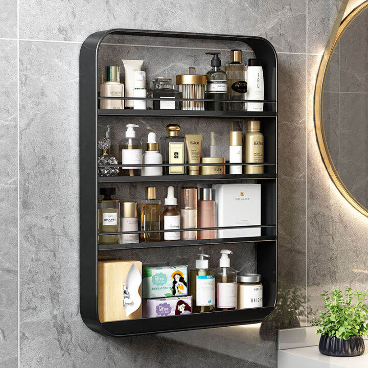 Cosmetic rack wall-mounted wall-mounted washing table with guardrail ...