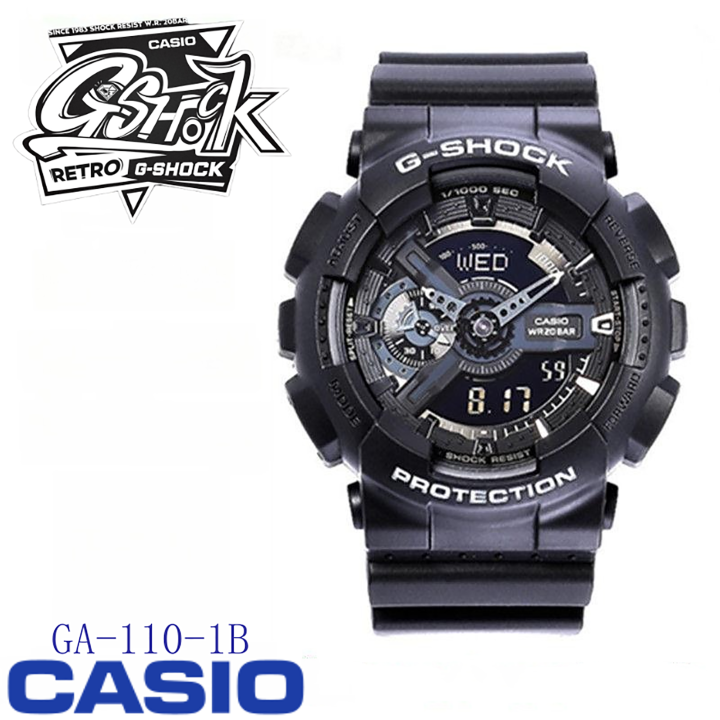 นาฬิกา นาฬิกาข้อมือผู้ชาย casio g-shock แท้ นาฬิกา ชาย รุ่นGA-110-1B casio watch for men ของแท้ ...
