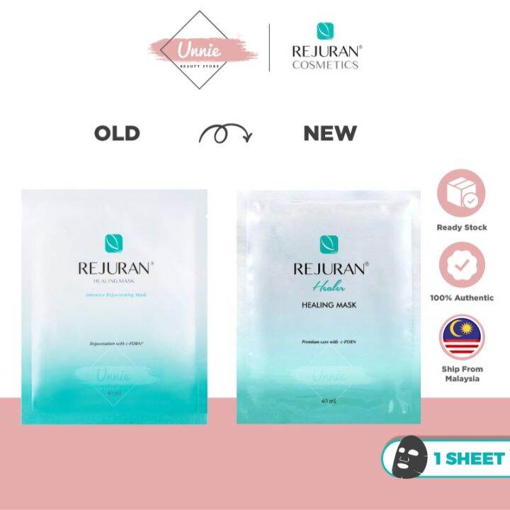 REJURAN Healing Mask Premium care with c-PDRN 1Sheet 医学水光面膜 1片 [Unnie ...
