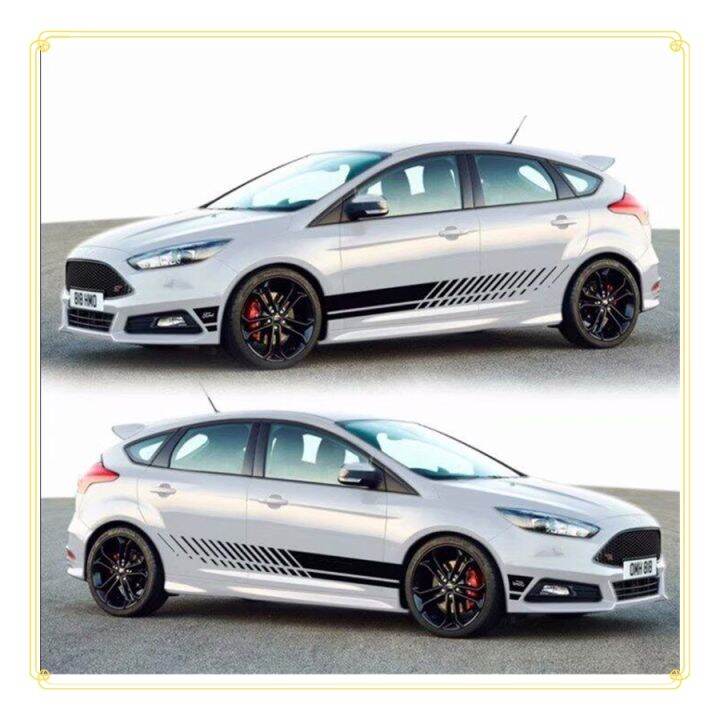 HUION-MALL 2M Car Sticker Sports Racing Stripe Graphic Auto Body Side ...