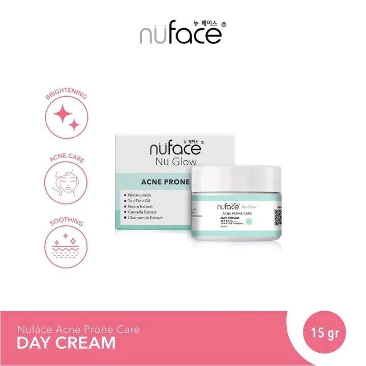Nuface Nu Glow Acne Prone Care Day Cream 15gr - Krim Siang ...