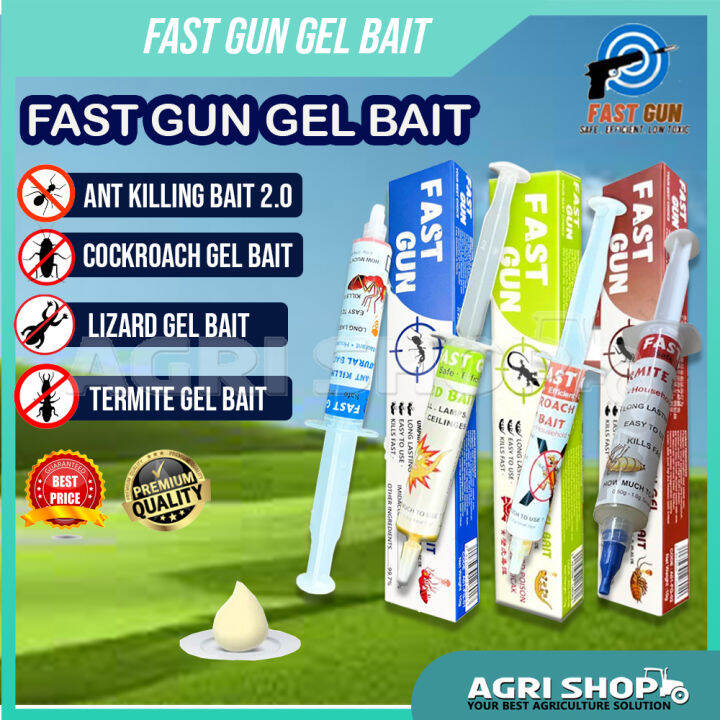 Agrishop FAST GUN Ant Gel Bait (10g) Ubat Semut Cockroach Lipas Lizard ...