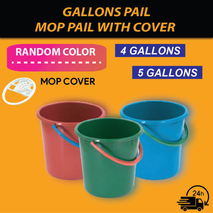 4 & 5 Gallons Plastic Pail / Mop Bucket Mop Pail / Bekas Plastik Baldi ...