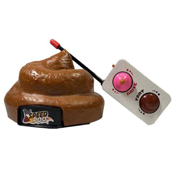 ความเร็วในการควบคุมระยะไกล Poop 360 Spinning Party Poop Fake Poo จำลอง ...