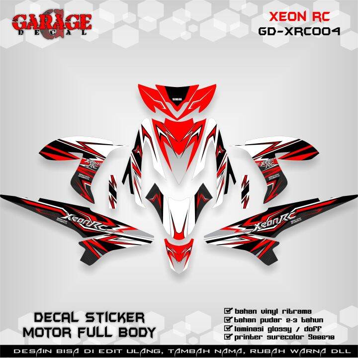 Decal Xeon RC full body Sticker Xeon RC full body Decal sticker xeon rc ...