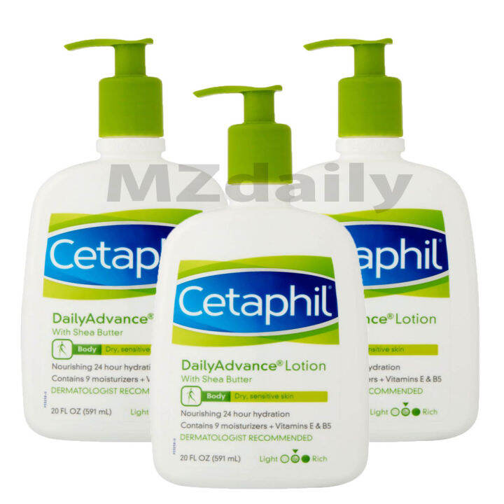 ( SET OF 3 ) Cetaphil Moisturizing（green) Lotion US FORMULA 591mL ...