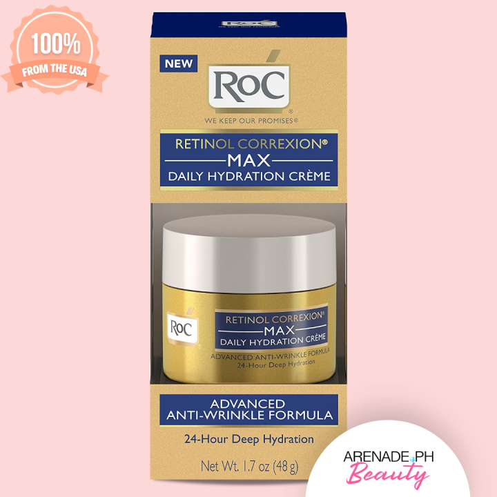 RoC Retinol Correxion Max Daily Hydration Anti-Aging Cream, 1.7 oz. / 48g (PACKAGING MAY VARY ...