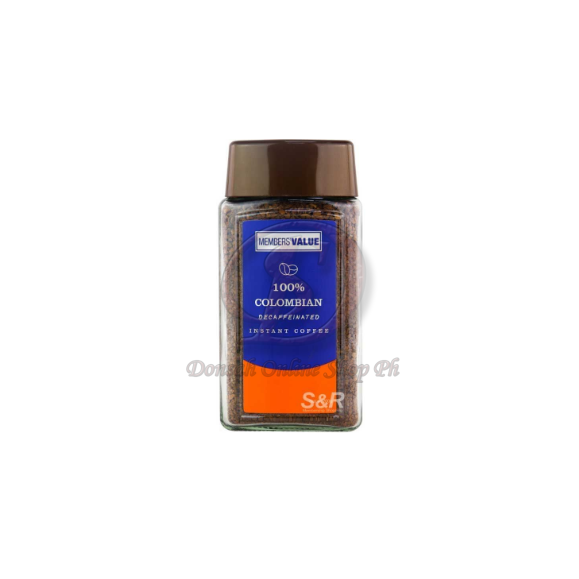 Member's Value 100% Colombian Decaffeinated Instant Coffee 200g 1 jar ...