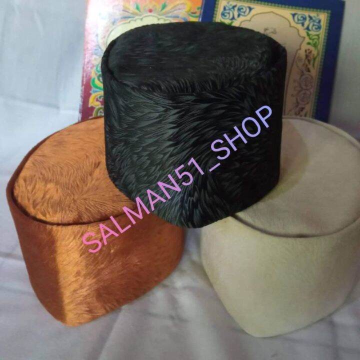 PECI SONGKOK SULTAN BELUDRU BLUDRU MOTIP BULU 12 CM SEKELAS PECI AL ...
