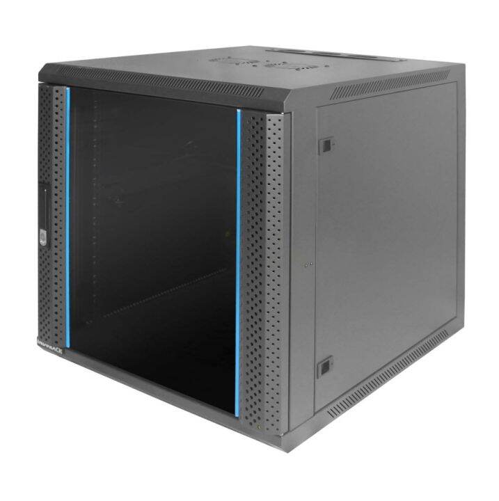 Wallmount Rack INDORACK WIR7012S Glass Door Rak Server 12U Depth 700mm ...