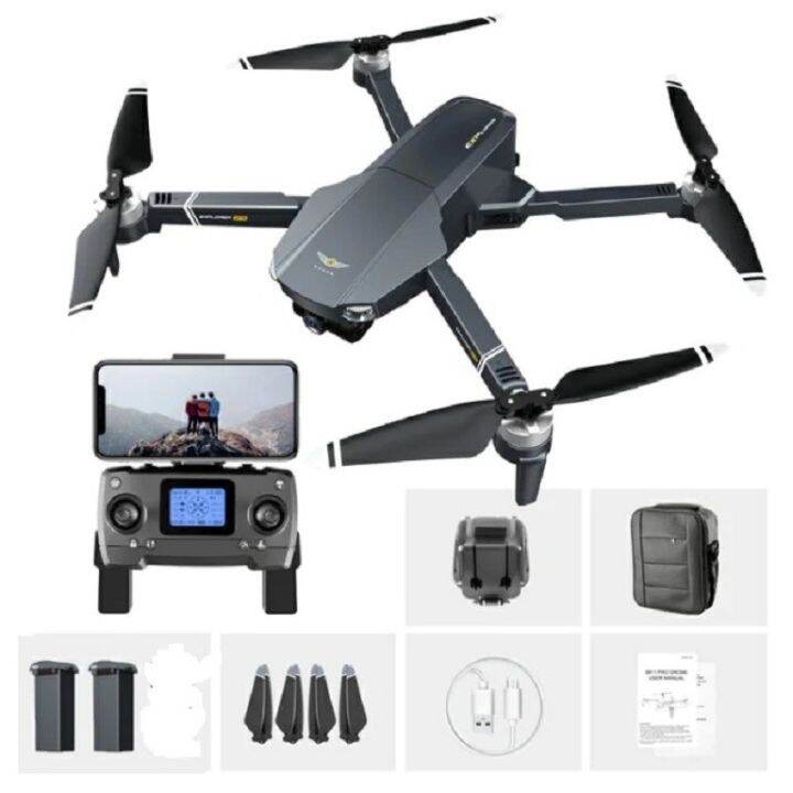 SONY IMX Camera 3-Axis EIS Gimbal GPS 5G Drone VS DJI X16 - 1 Batre ...