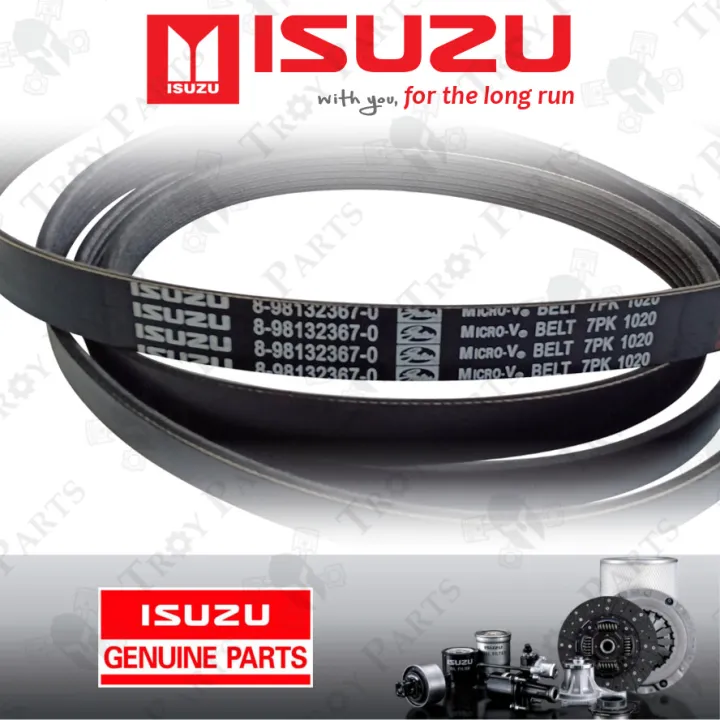 Original Isuzu Fan Belt 8-98132367-0 for Isuzu D-Max Dmax 2.5 RT50 2012-2014 (7PK1020) | Lazada