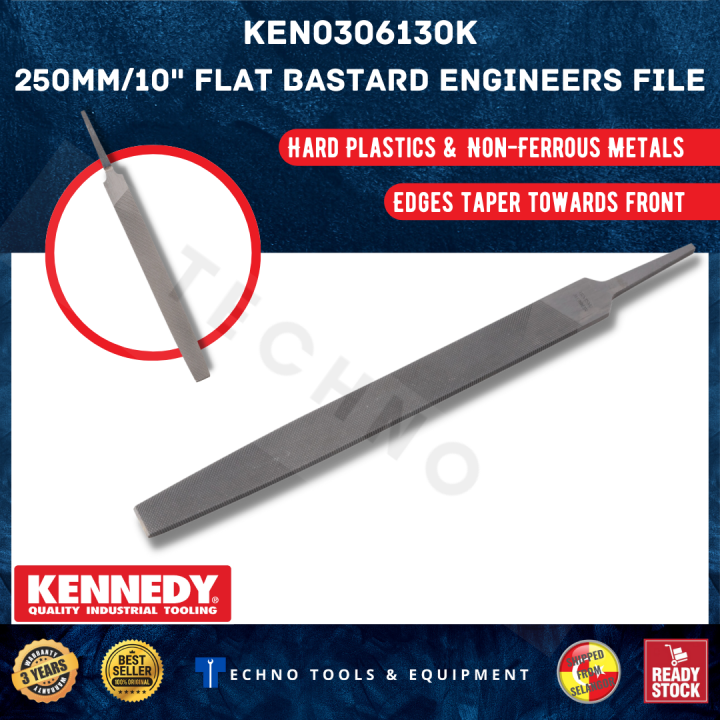 Kennedy KEN0306130K 250mm Flat File Double Cut (Bastard Cut) | Lazada
