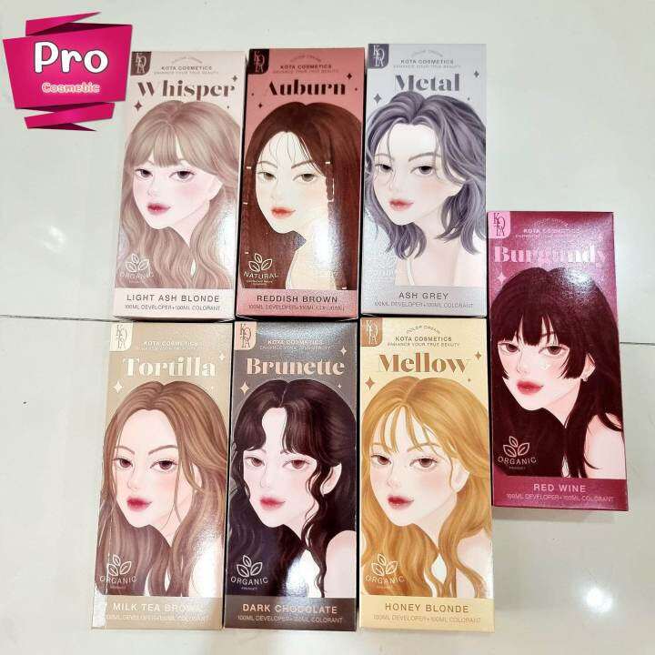 สีย้อมผมออแกนิค KOTA Color Cream สุดฮอตในตอนนี้ มี 12 เฉดสี พร้อมส่ง ...