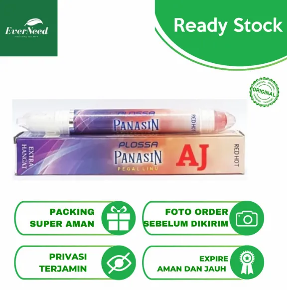 Plossa Warna Merah (RED HOT)Minyak Angin Aromatherapy 1 buah (pegal ...