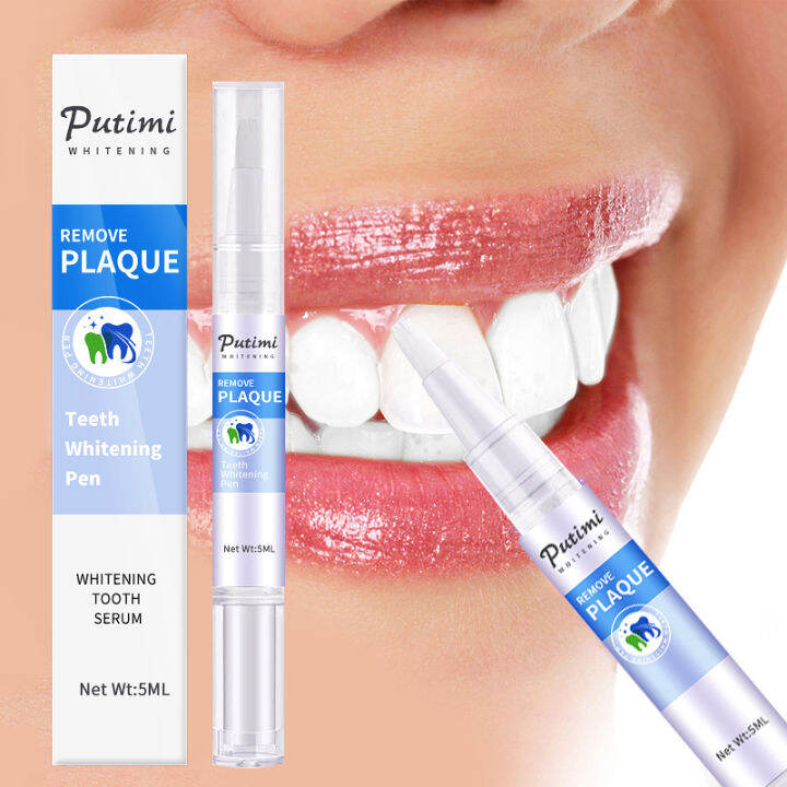PUTIMI Teeth Cleaning Pen Effectively Remove Stains WhiteningTeeth Oral ...