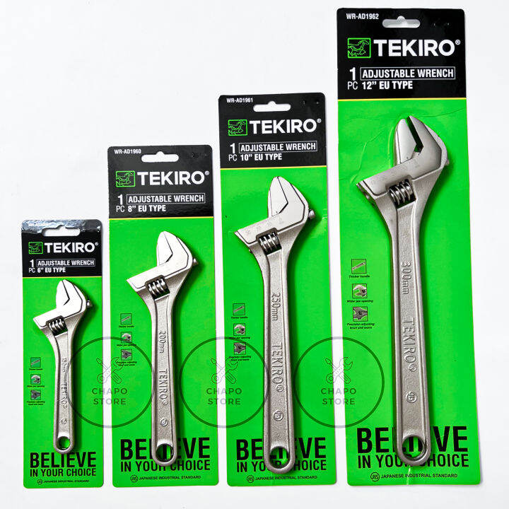 Tekiro Kunci inggris 6 8 10 12 15 inch adjustable wrench kunci bago ...