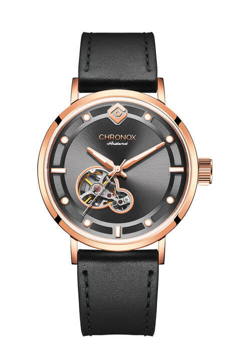 CHRONOX CX1011 Automatic Jam Tangan Pria - Strap Kulit | Lazada Indonesia