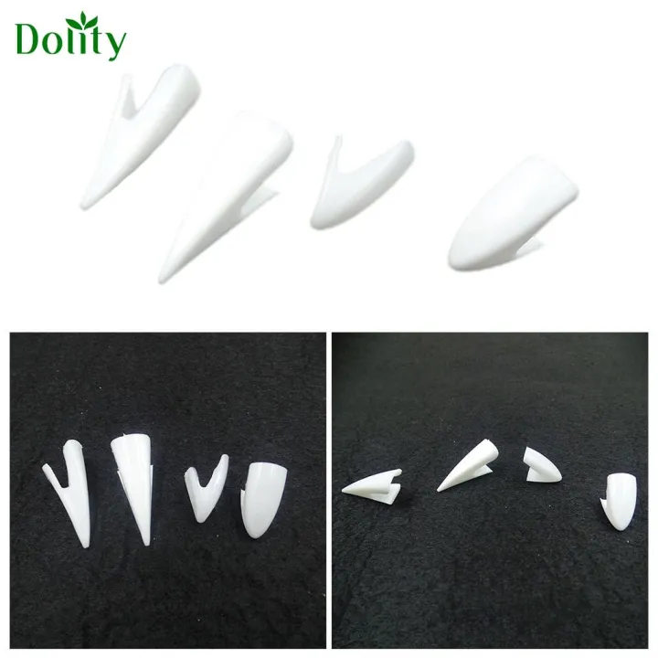 Dolity 4pcs Vampire Fangs Halloween Fake Teeth Scary False Tooth Canine ...