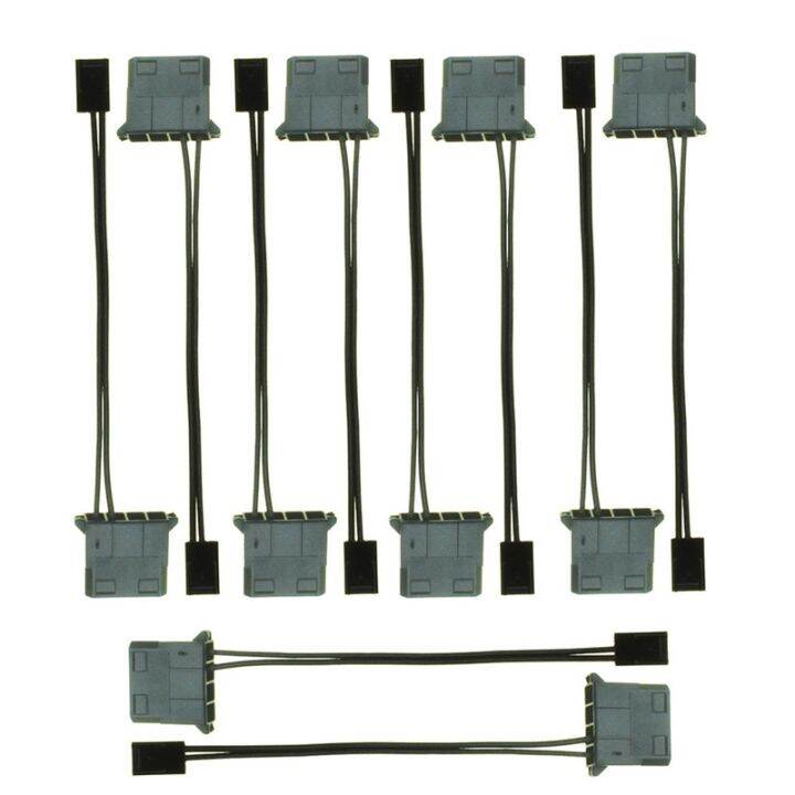 IDE to 3 Pin Fan Power Cable Molex D Plug Power to 3 Pin Connector ...