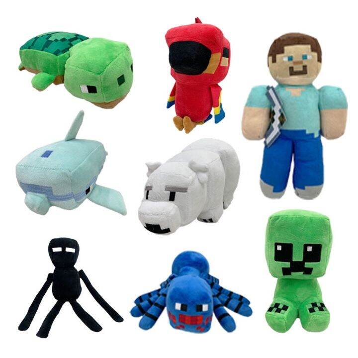 34style Minecraft Steve Enderman Blocks Cave Spider Skeleton Creeper