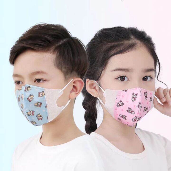 10pcs 3D Kids Facemask 3ply Disposable KN95 Protective Mask | Lazada PH