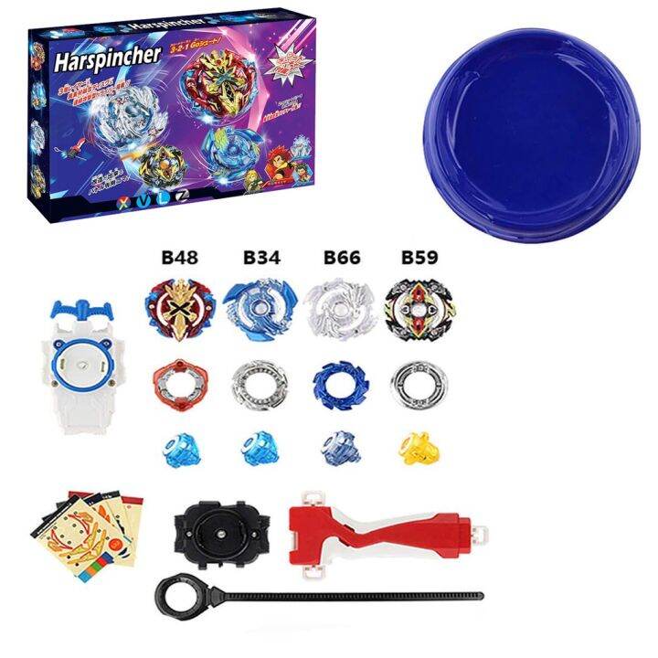 4pcs Beyblade Burst Set 2 Launchers 1 Battle Stadium | Lazada PH
