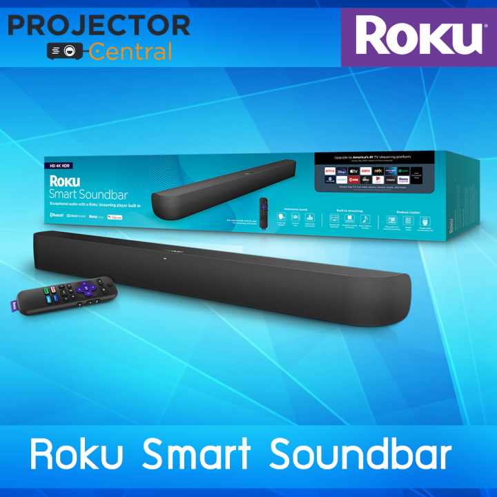 Roku Smart Soundbar, 4K/HD/HDR Streaming Media Player & Exceptional ...