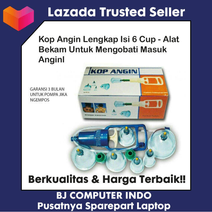 Alat Bekam Kop ANGIN isi 6 Tabung/CUP untuk masuk angin dan kesehatan ...