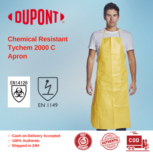 DuPont Tychem C 2000 Polymer Coated Chemical Protective Apron | Lazada PH