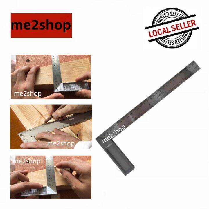 METAL TRY SQUARE/ PEMBARIS SEGI TIGA (8 INCH,10 INCH,12 INCH) | Lazada