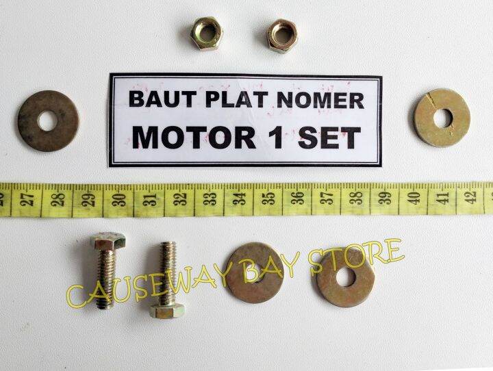 BAUT PLAT NOMOR MOTOR 1 SET | Lazada Indonesia