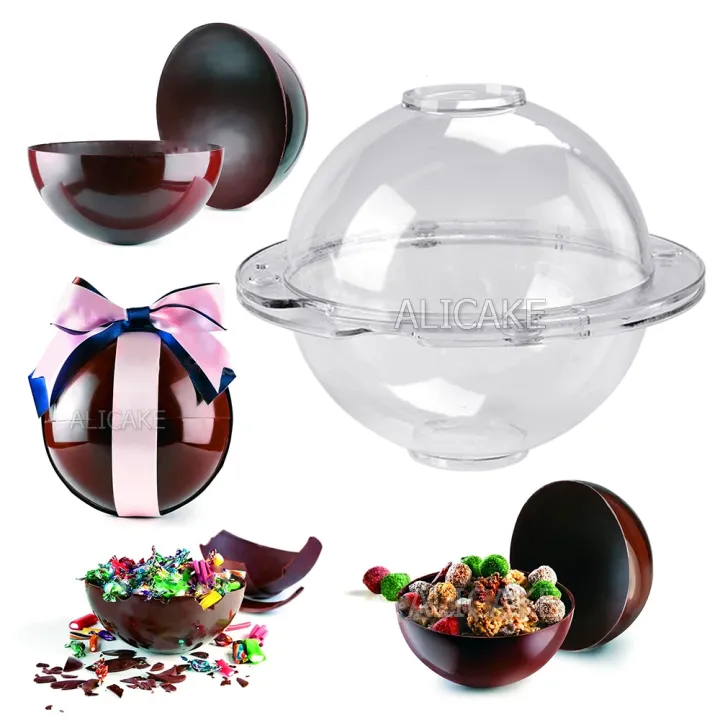 5.5inch Polycarbonate Chocolate Mold Sphere Ball Hot Chocolate Bombs ...