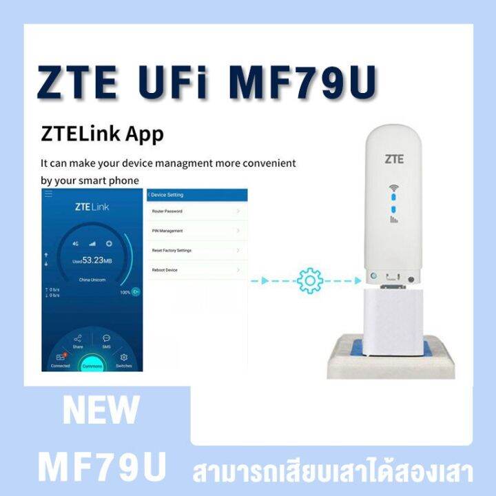 ZTE MF79U USB 4G Wifi Pocket WiFi Mobile Wifi Router แอร์การ์ด โมบาย ...